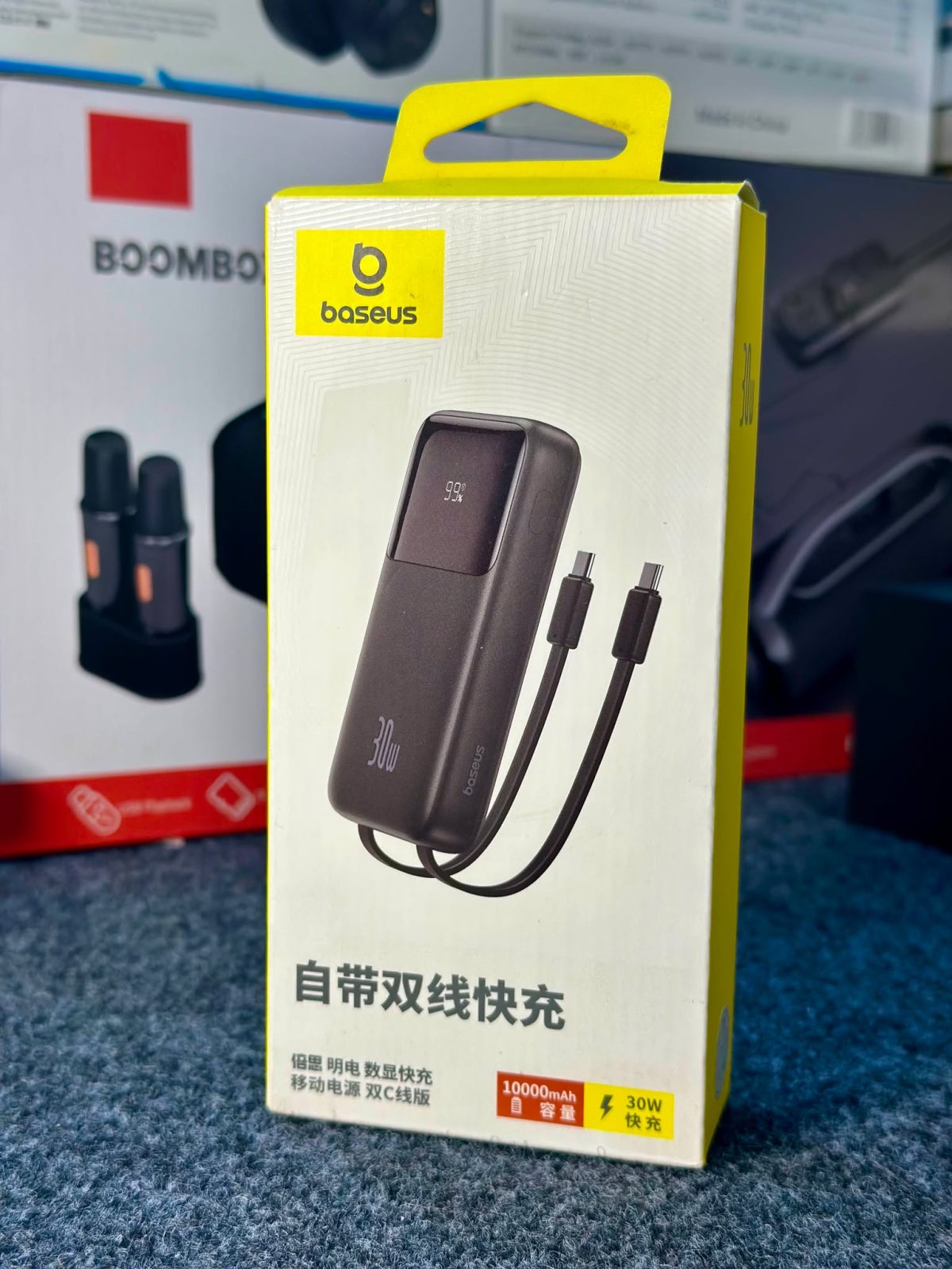 Baseus Comet Series 20000mAh 30W Dual-Cable Digital Display Fast Charge ...